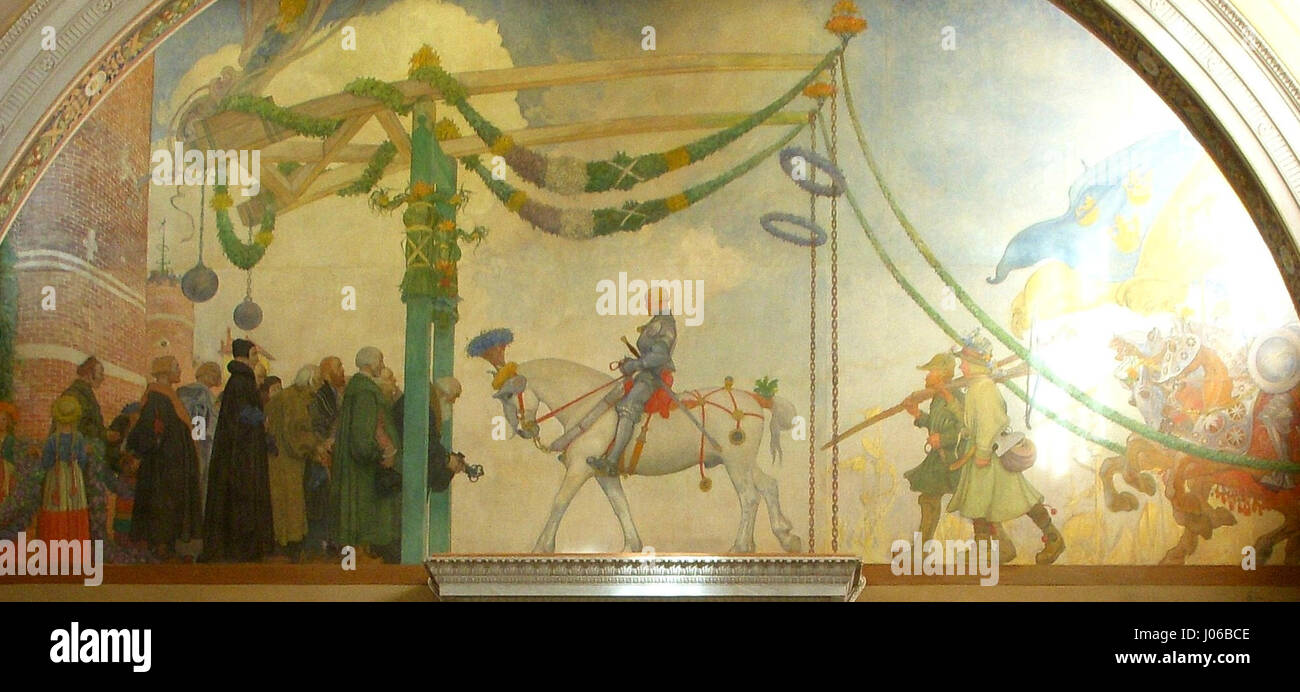 'Gustav Vasas intåg' (The Entry of Gustav Vasa) by Carl Larsson is a ...