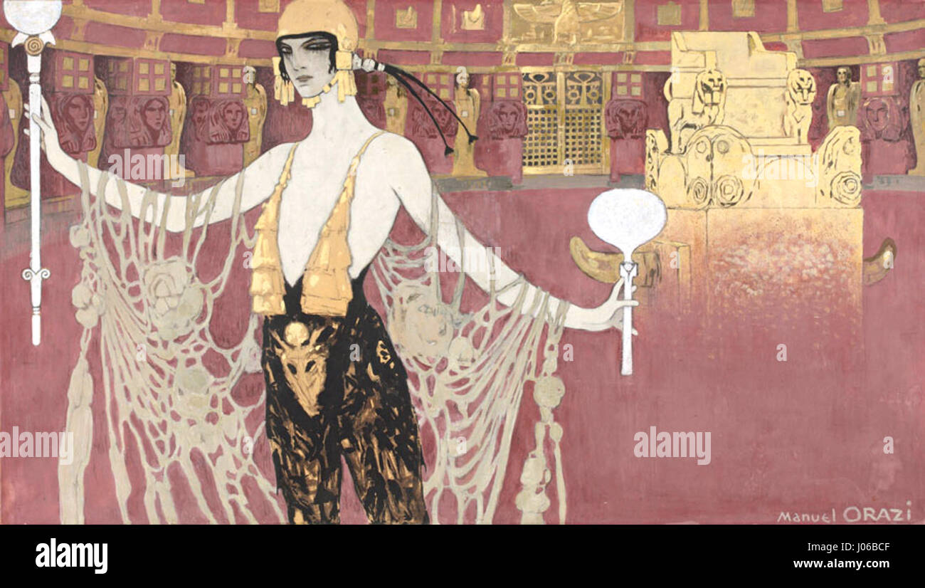 'La Reine Antinéa, LE28099Atlantide' is a painting representing Queen ...