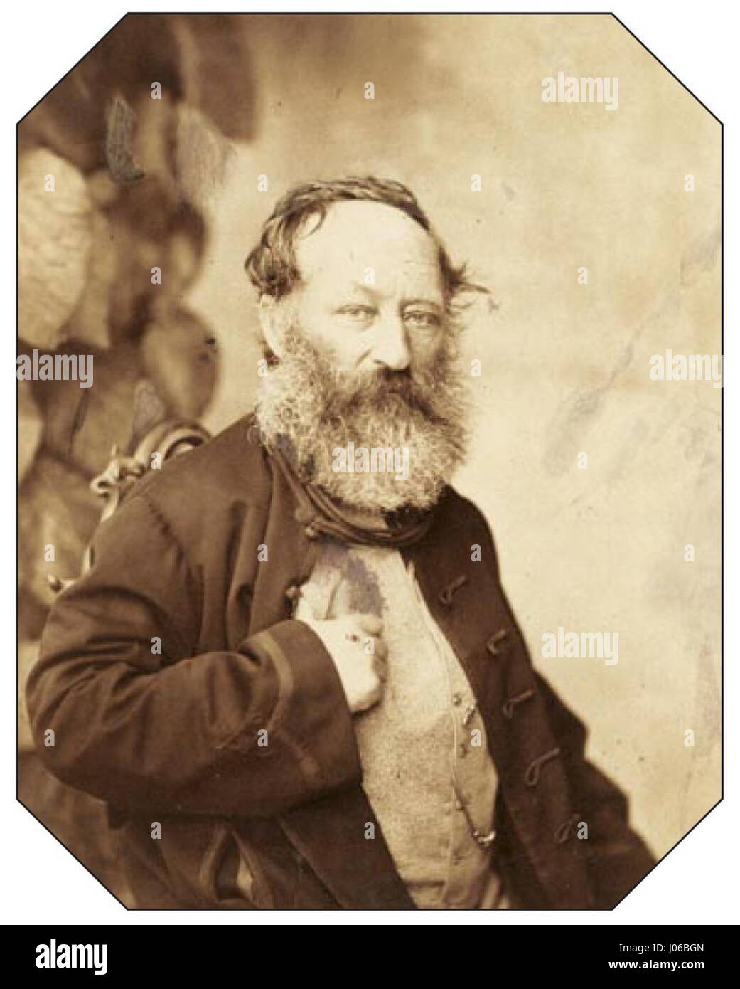 This portrait of Miklós Barabás, painted around 1870, depicts the ...