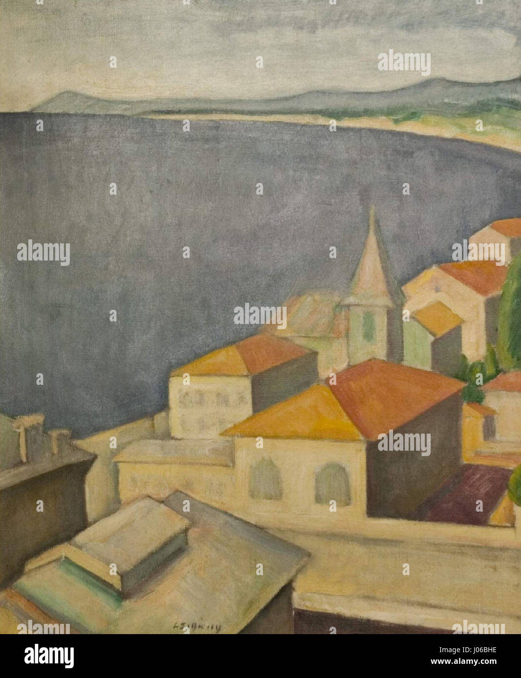 'Seaside' is a circa 1920 painting by Hungarian artist József Czigány ...