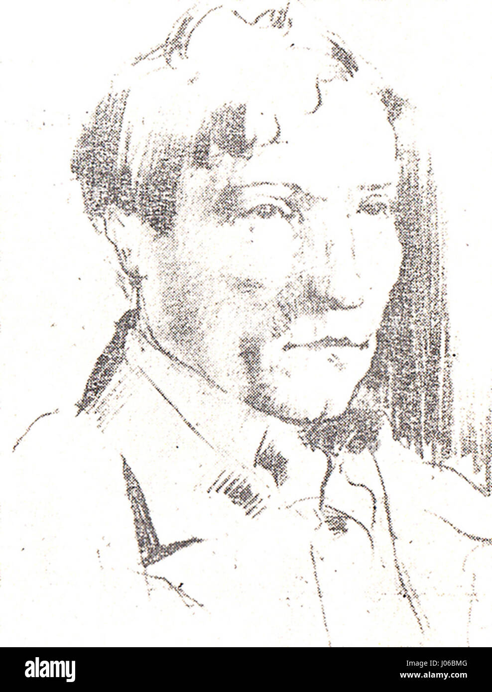 Portrait study self portrait Cut Out Stock Images & Pictures - Alamy