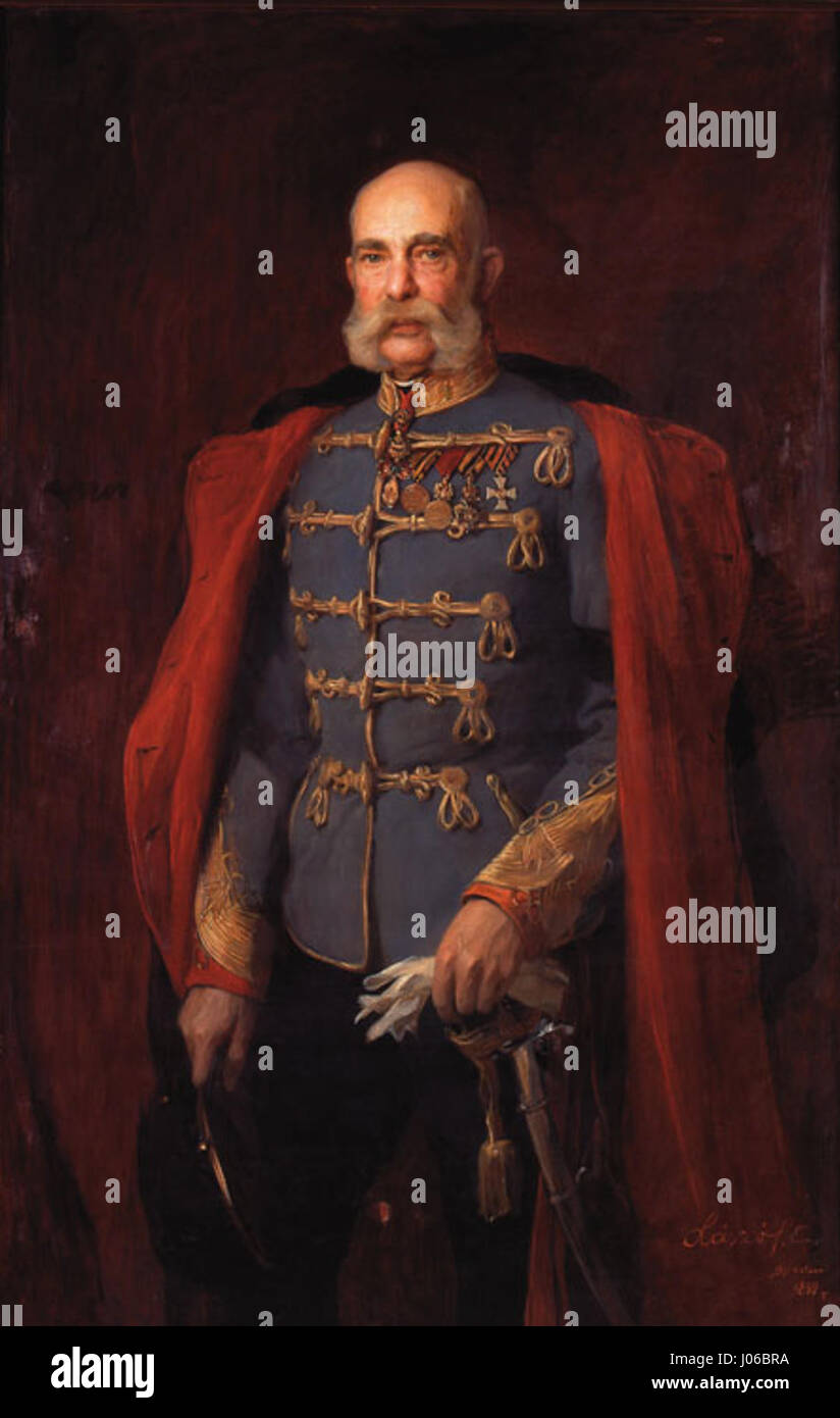 This 1899 portrait of Emperor Franz Joseph I by László captures the ...
