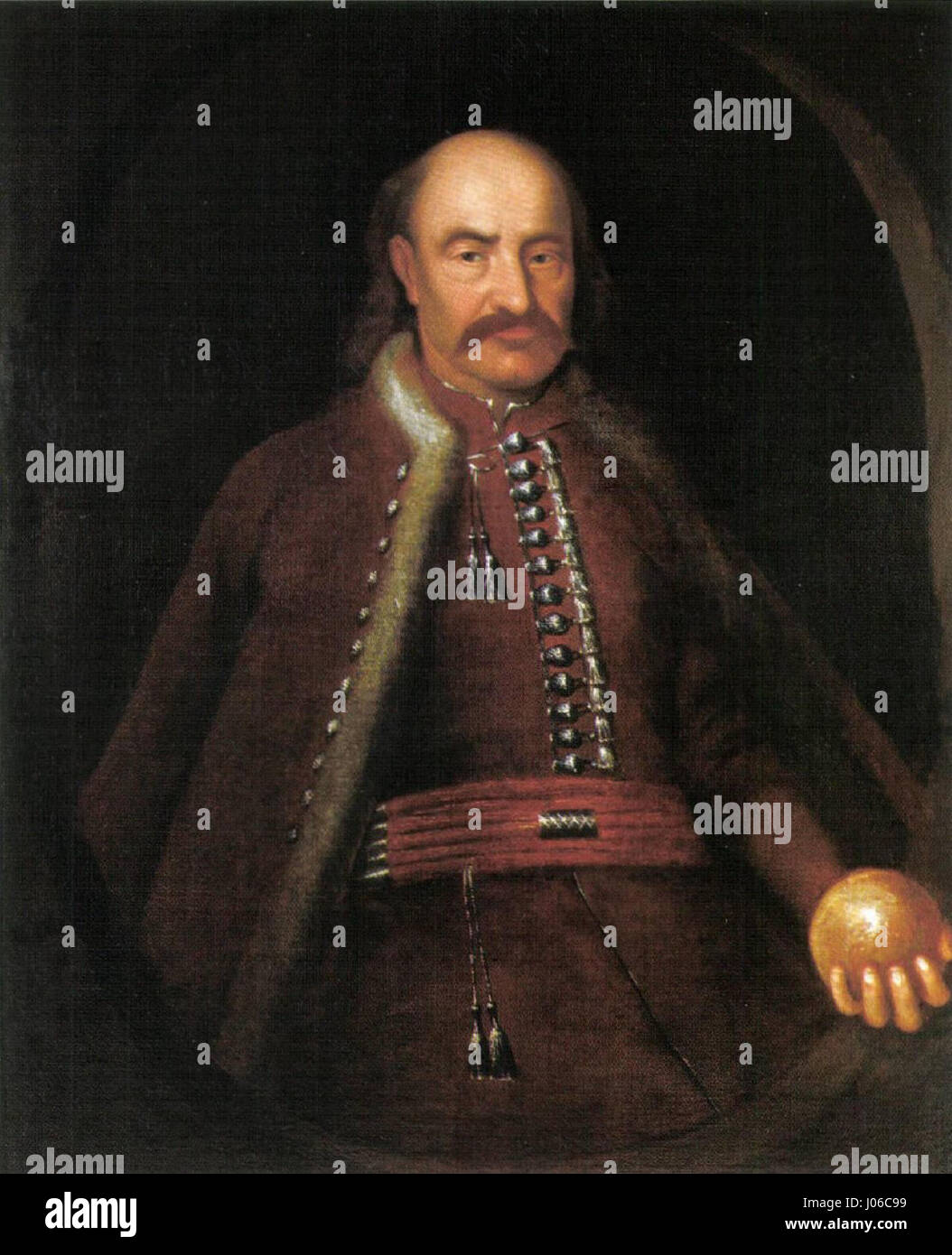 This 18th-century portrait of István Koháry features the Hungarian ...