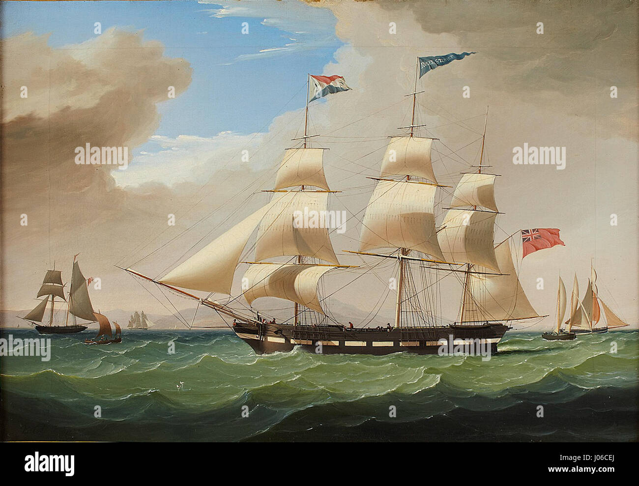 The portrait of Roger Stewart by William Clark captures the dignified ...