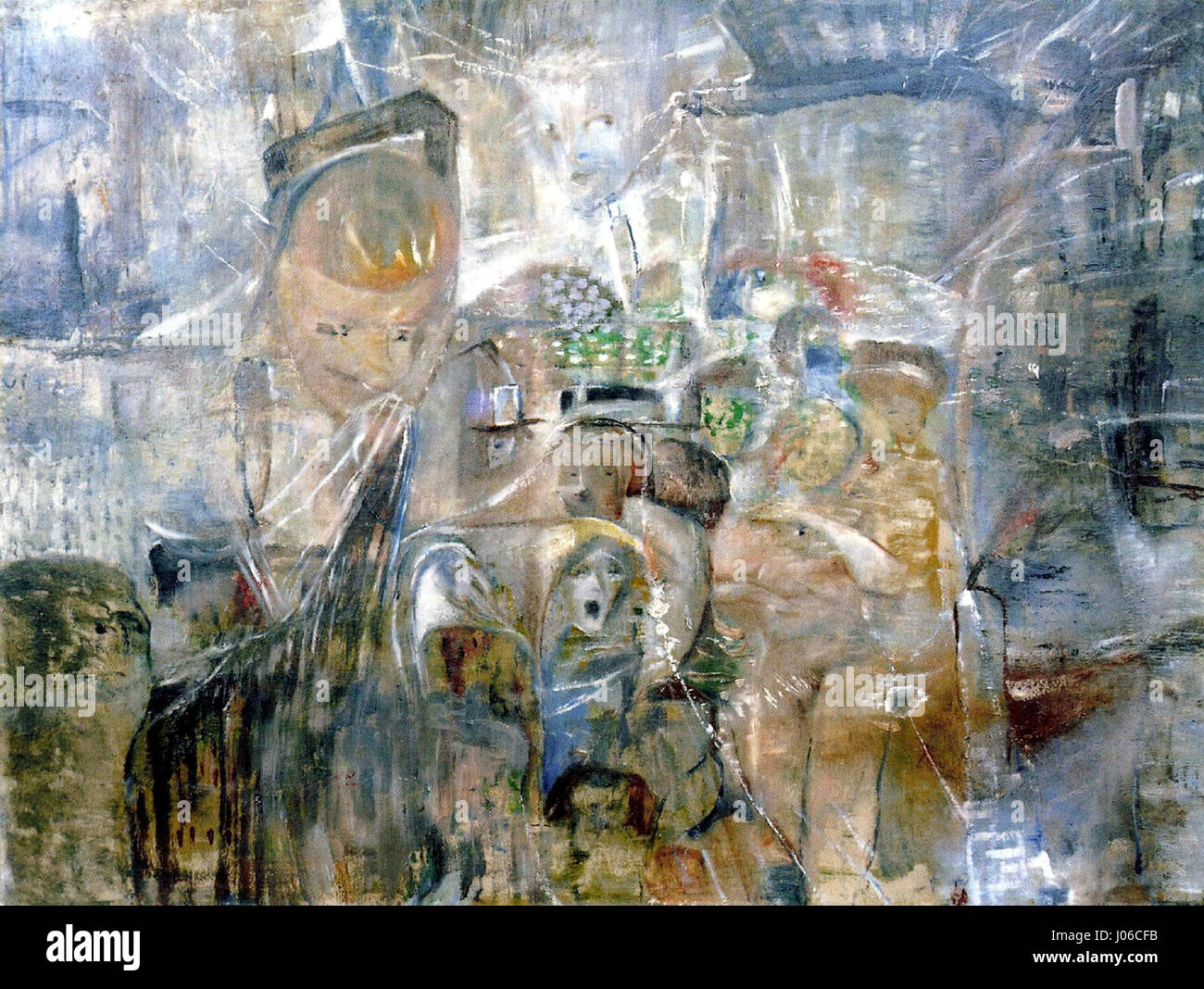 The artwork 'Rebelling Toys' by Gulcsy from 1916-1918 depicts toys in a ...