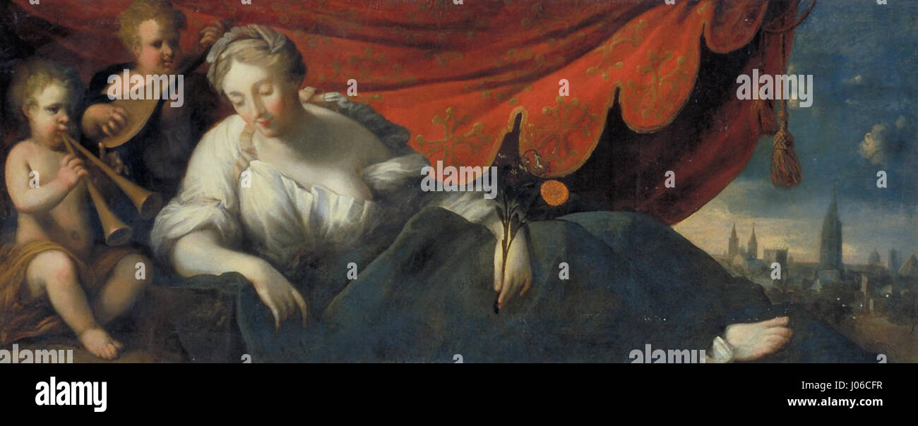 The artwork 'Rivalz Clémence Isaure' at the Musée des Augustins ...