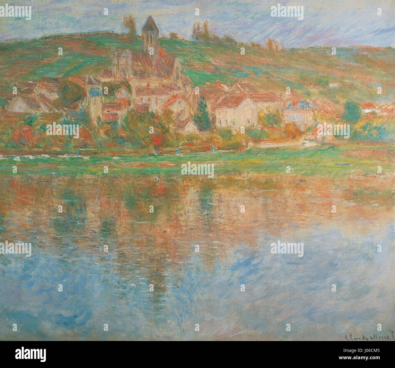 Claude Monet’s 'Vétheuil, 1901' captures a tranquil scene from the ...