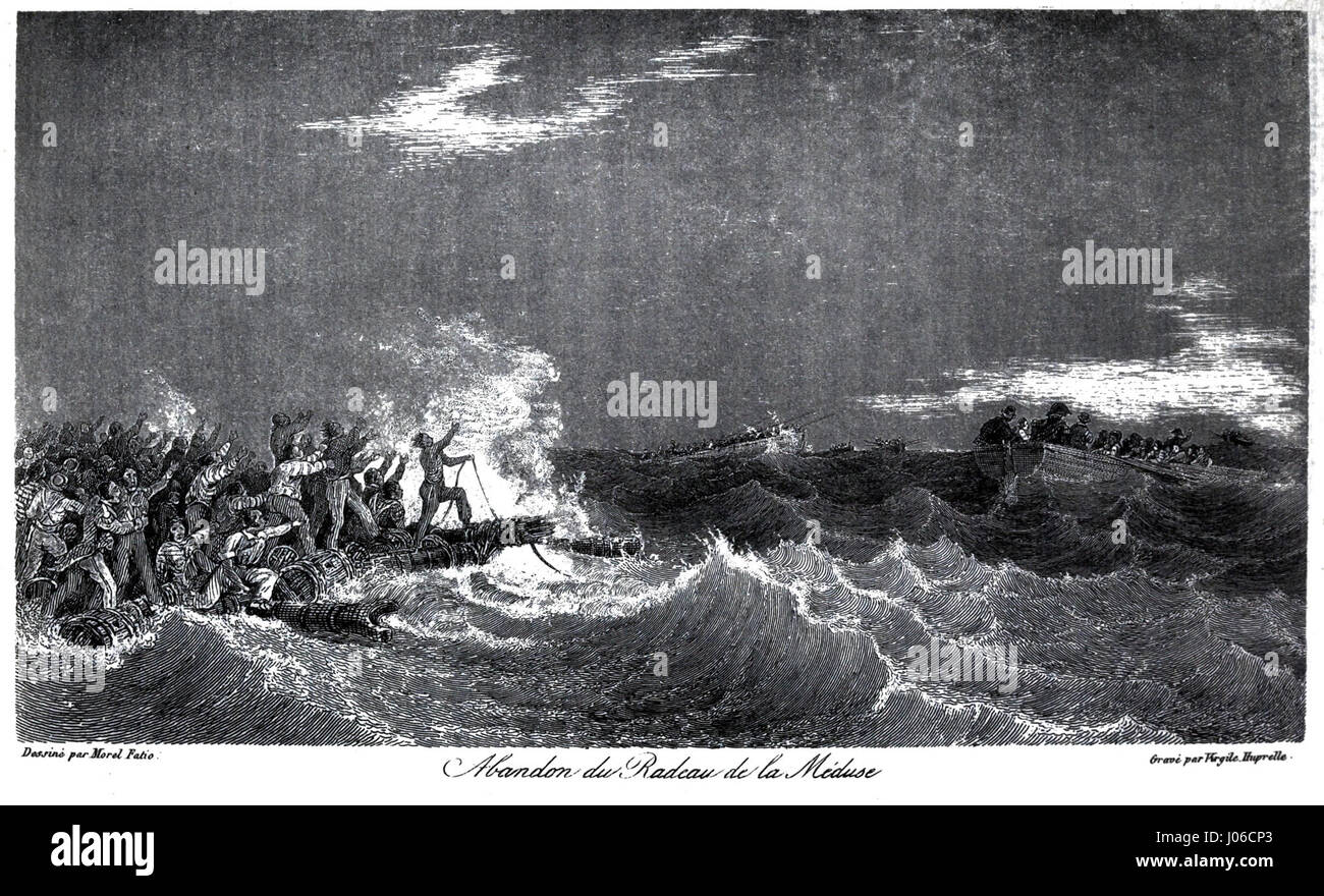 The 'Raft of the Méduse' is a famous painting depicting the aftermath ...