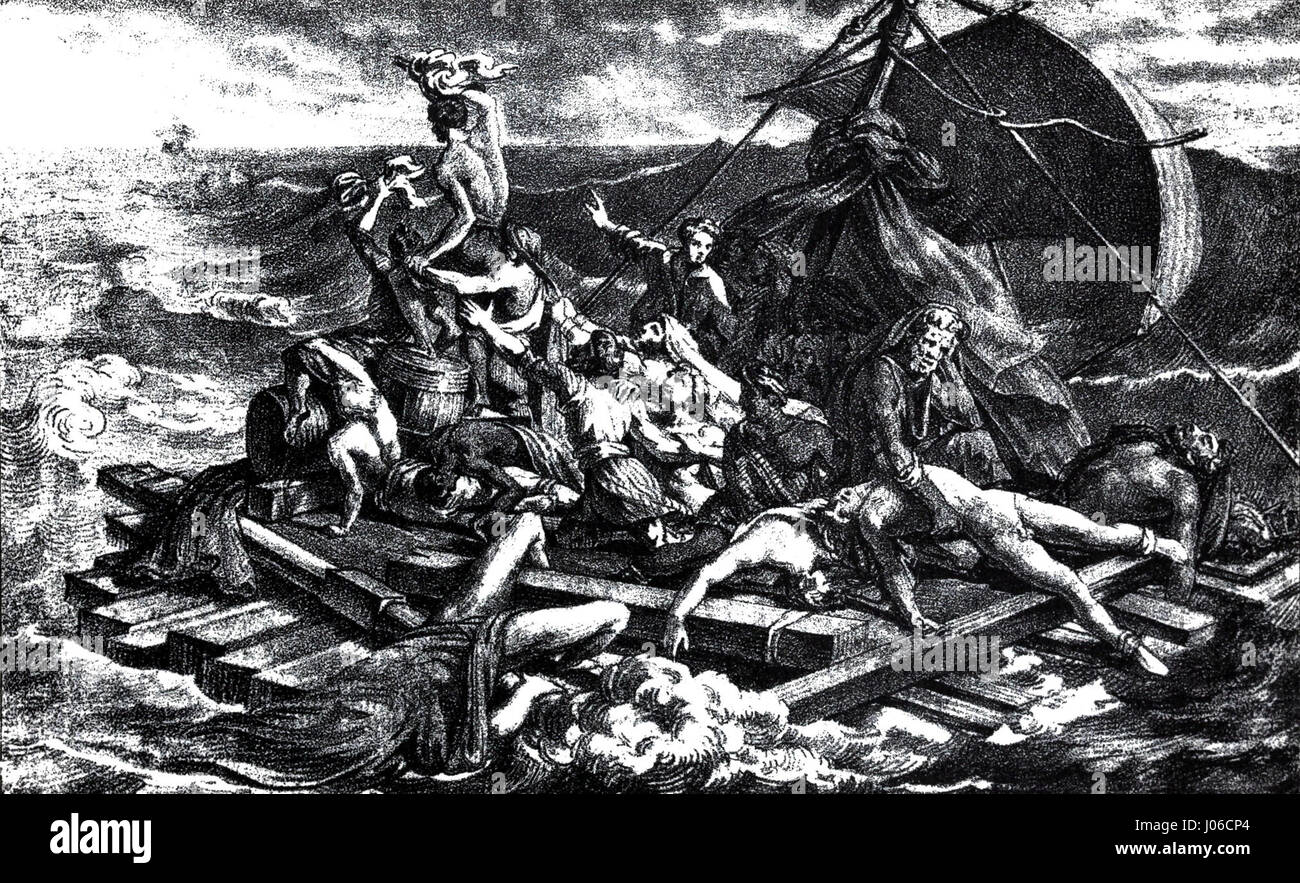 'Radeau de la Méduse' depicts the tragic aftermath of the wreck of the ...