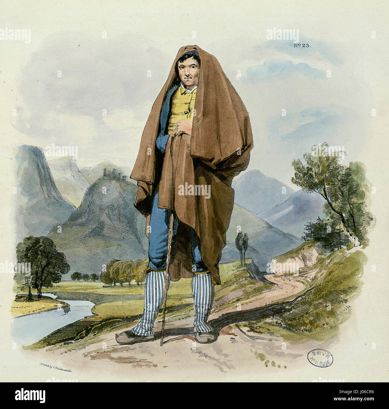 'Paysan de la vallée de l'Ariège' depicts a rural French peasant from ...