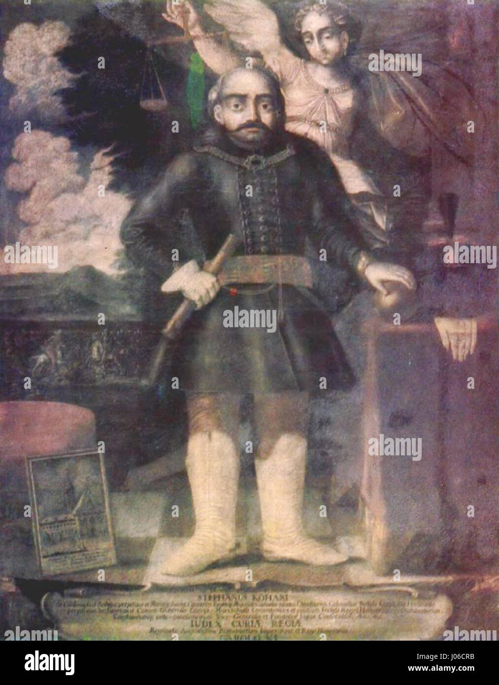 The 18th-century portrait of István Koháry depicts the Hungarian ...