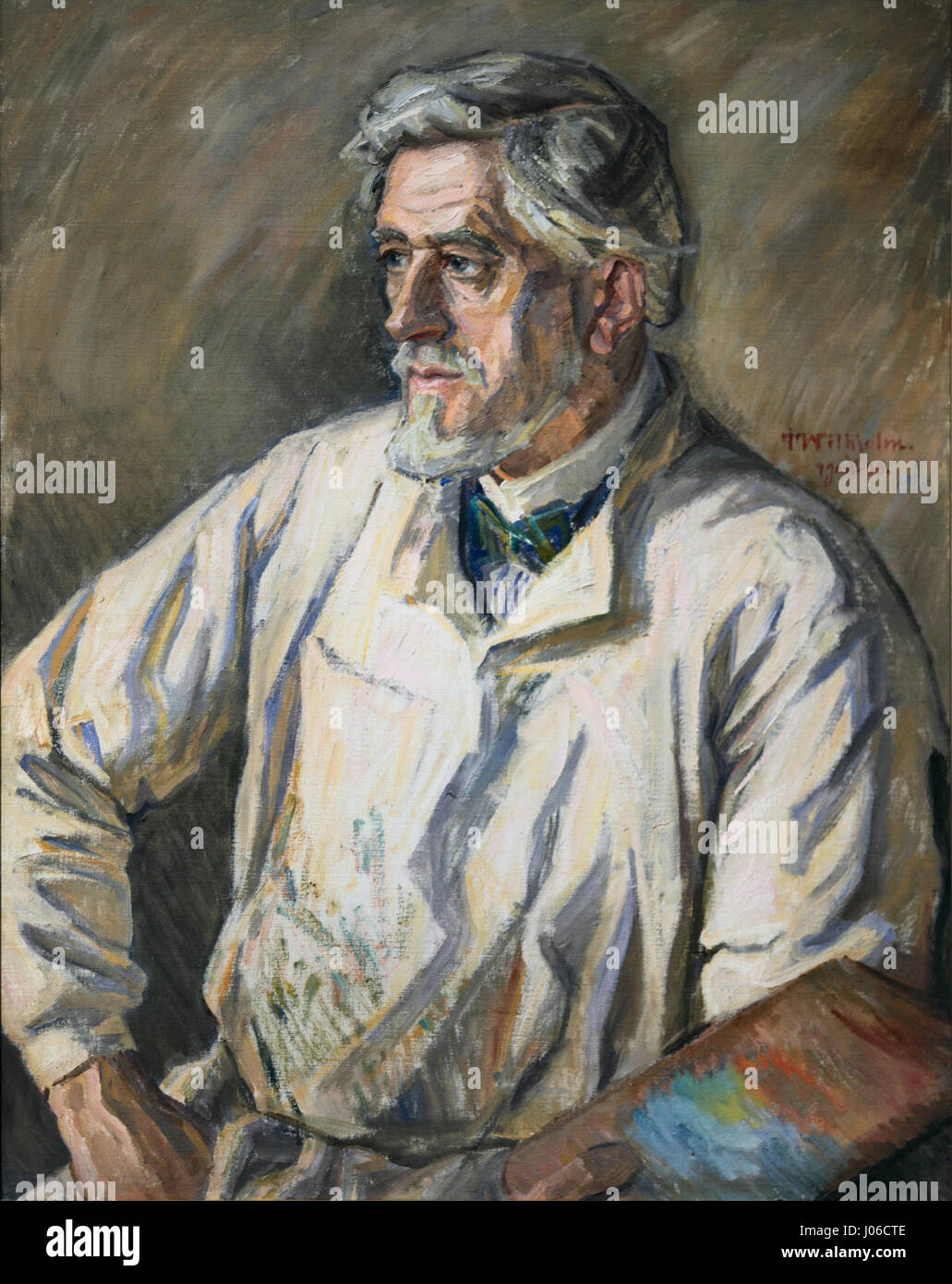 This 1930 portrait by Danish artist J.F. Willumsen captures the figure ...