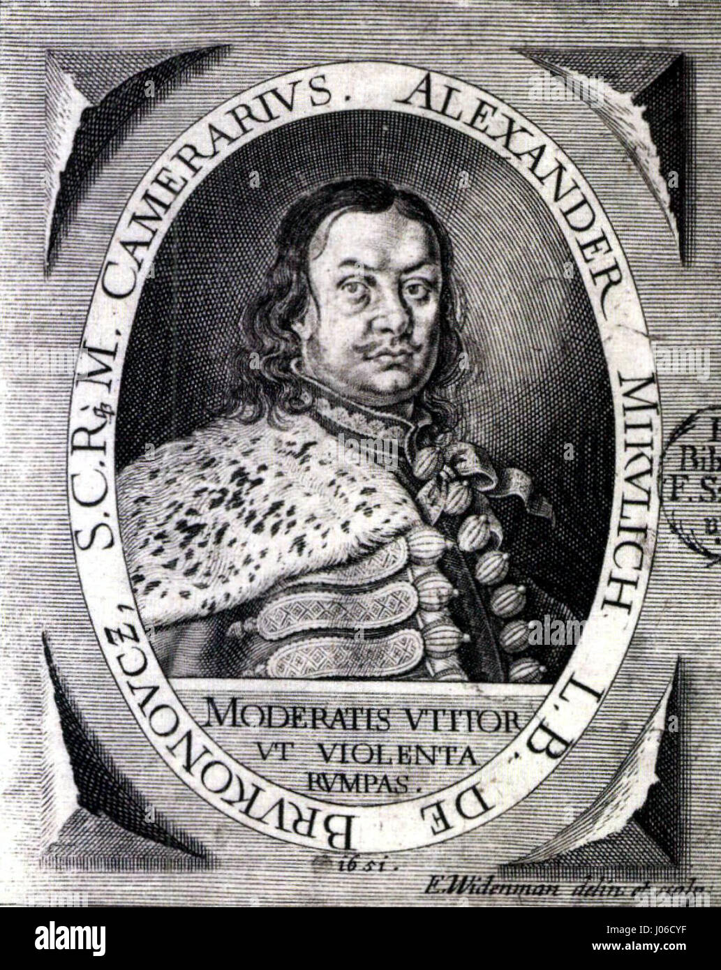 Widemann Portrait of Sándor Mikulich 1651 Stock Photo - Alamy