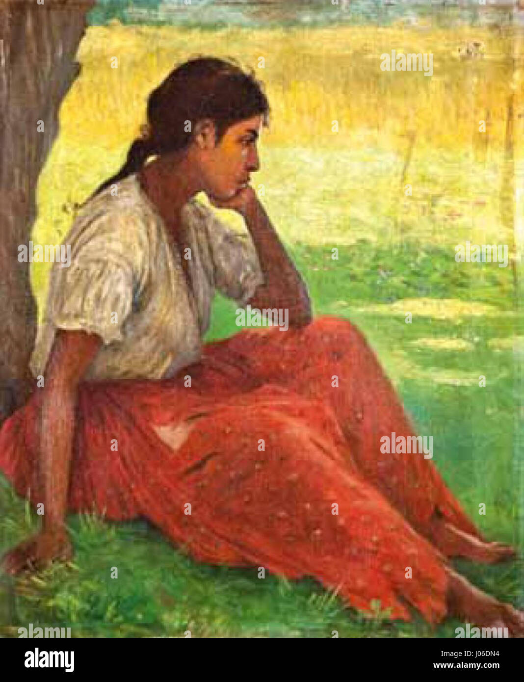 The 'Gypsy Girl' by Franz Xaver Ströbl portrays a young woman from a ...