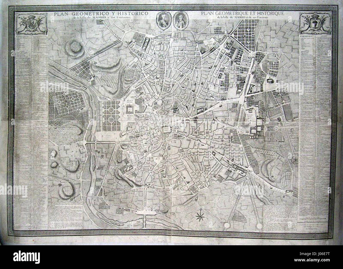 The 'Plano geométrico y histórico' of Madrid, created in 1761, is an ...