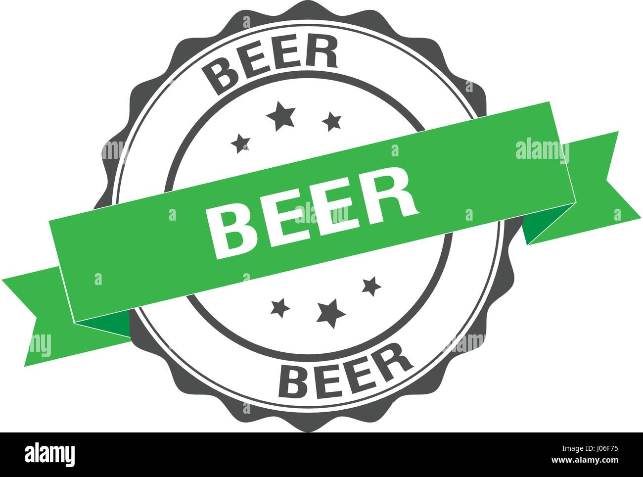 Beer stamp illustration Stock Vector Image & Art - Alamy