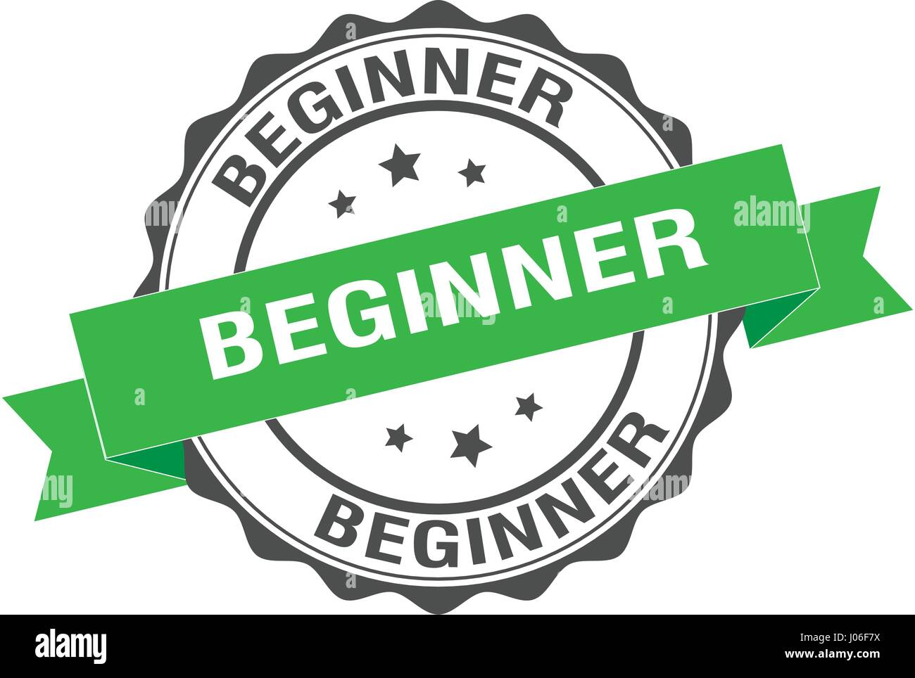 Beginner stamp illustration Stock Vector Image & Art - Alamy