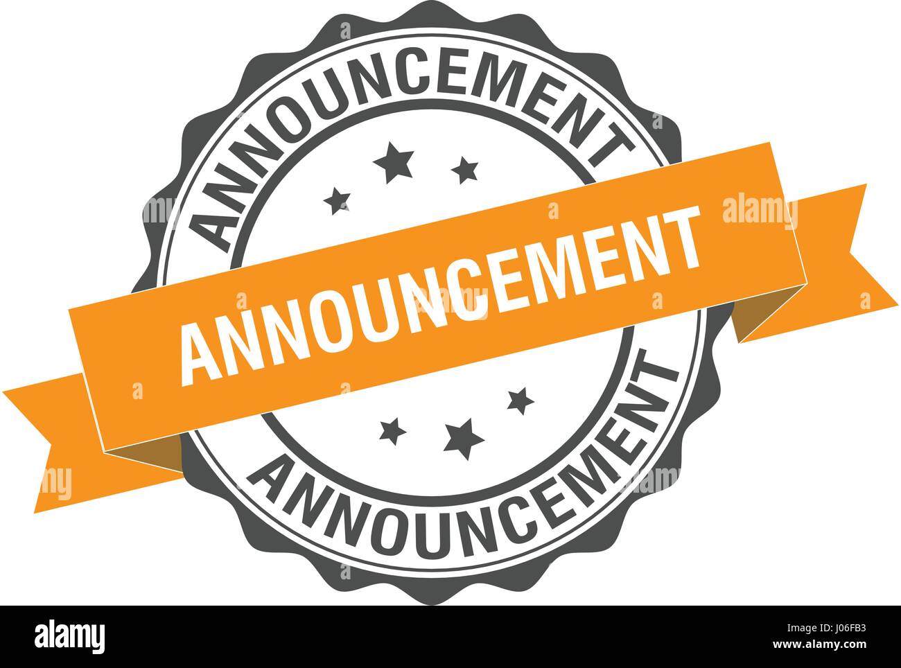 Announcement stamp illustration Stock Vector Image & Art - Alamy