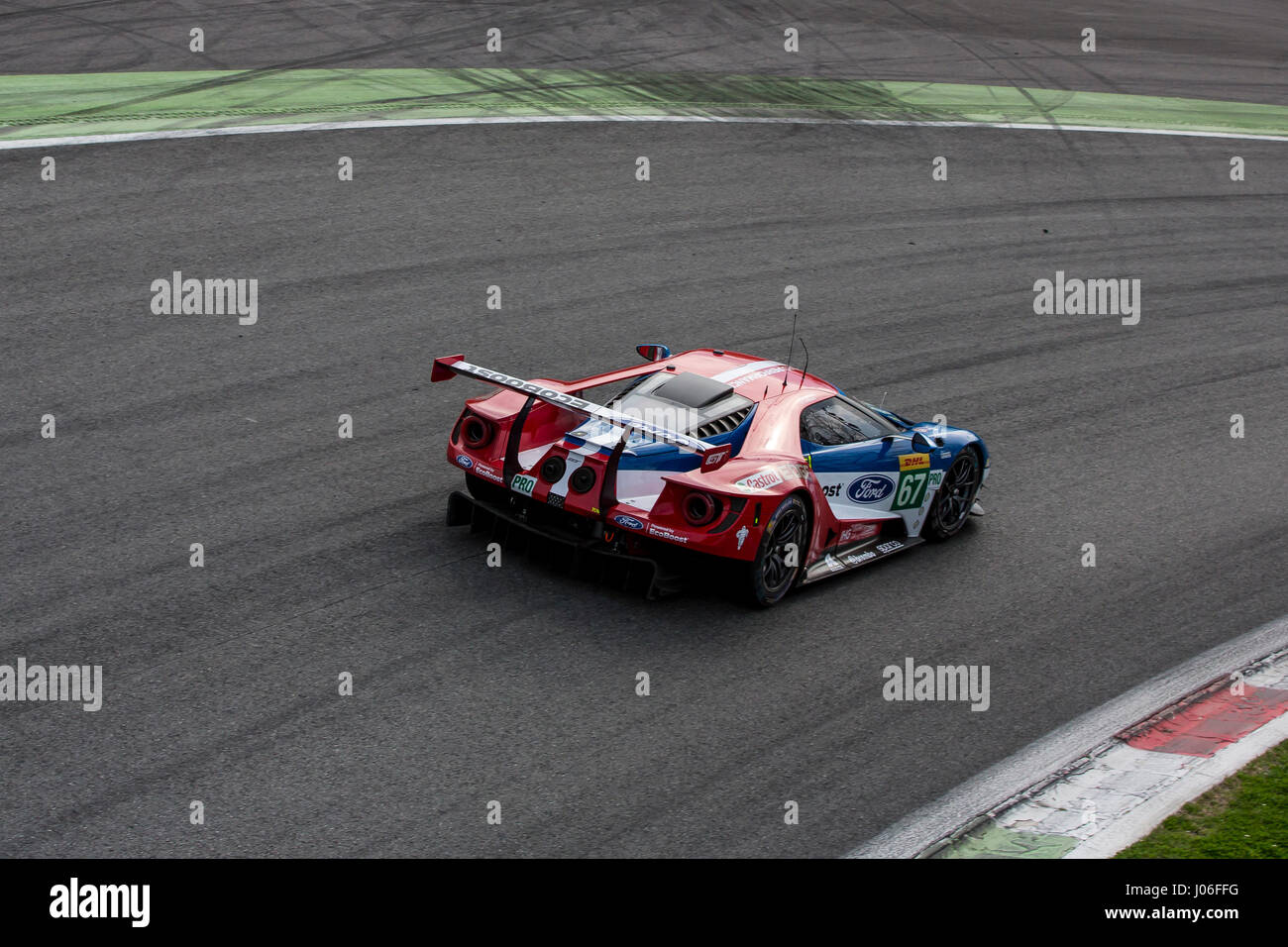 Monza, Italy - April 01, 2017: Ford GT of Ford Chip Ganassi Team ...
