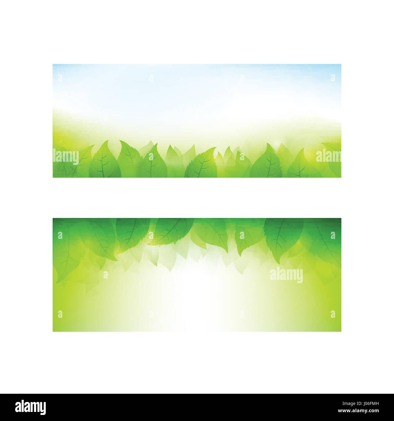 Abstract gradient green background with transparency leaf for ecology ...