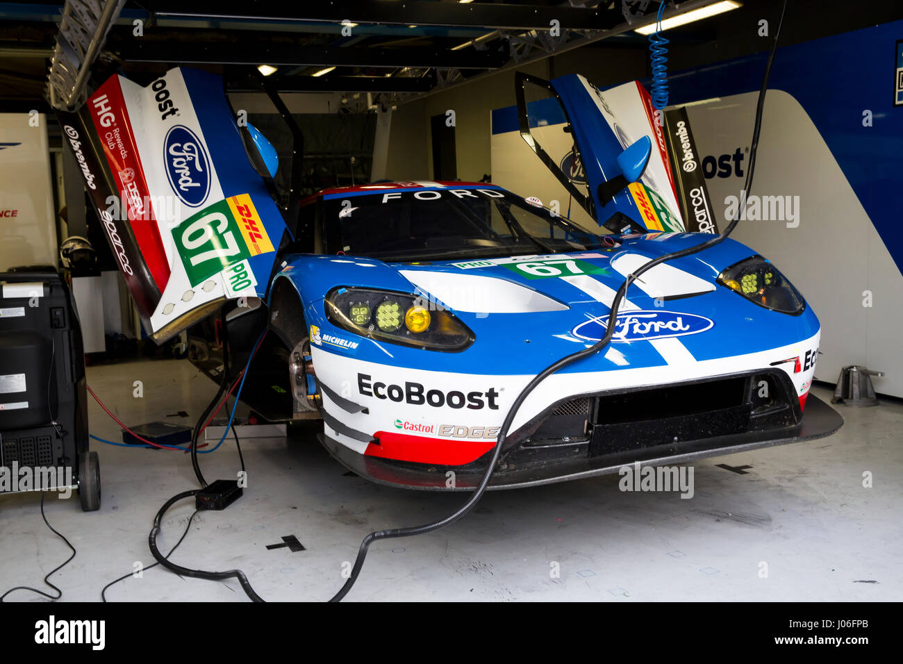 Monza, Italy - April 01, 2017: Ford GT of Ford Chip Ganassi Team ...
