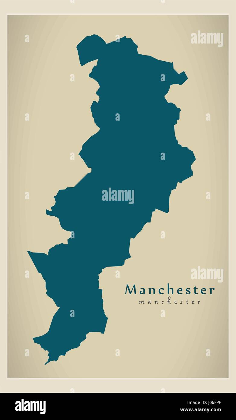 Manchester borough Greater Manchester UK England Stock Vector Image ...