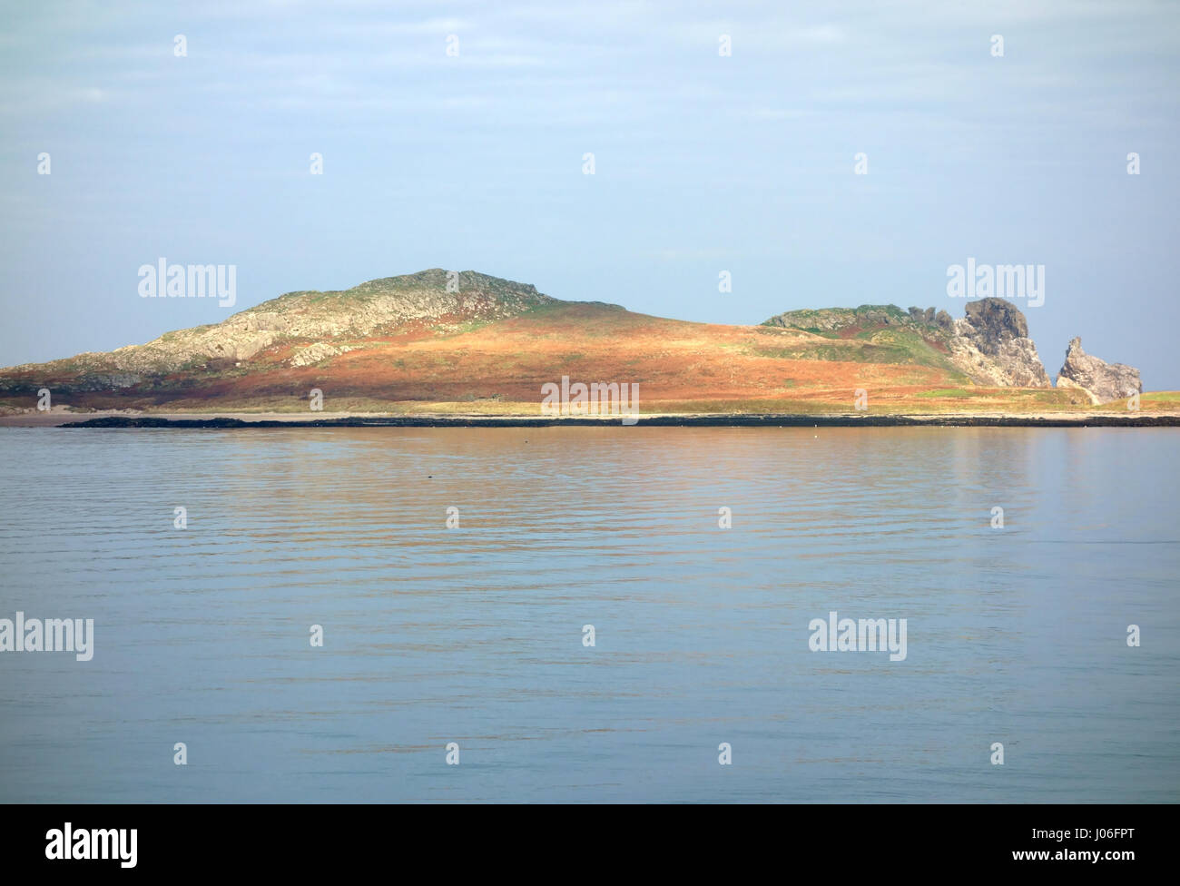 The island of Ireland's Eye from the pier at Howth, Dublin, Ireland ...