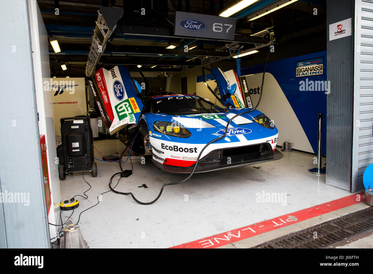 Monza, Italy - April 01, 2017: Ford GT of Ford Chip Ganassi Team ...