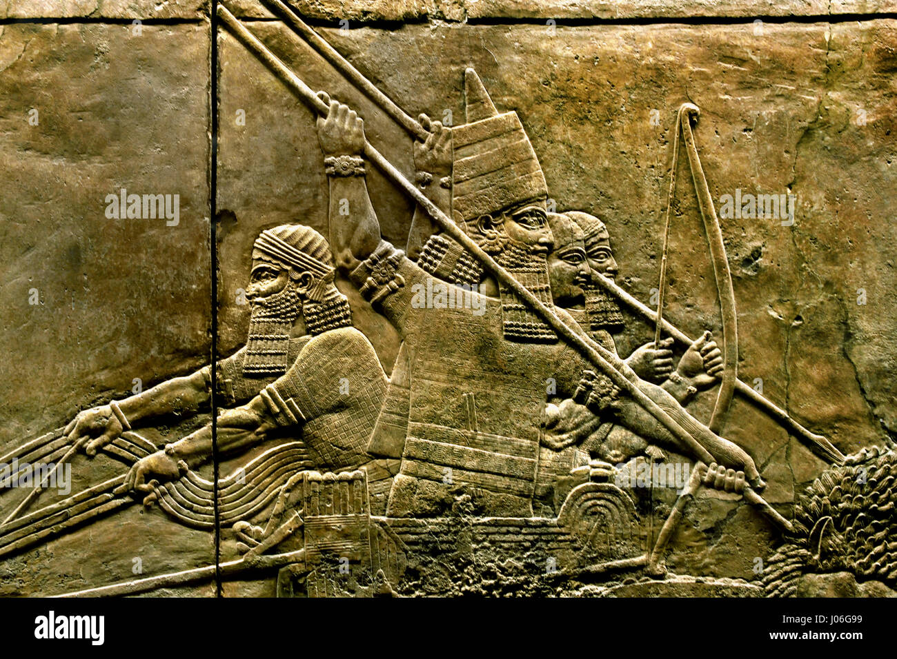 The Royal Lion hunt of King Assurbanipal from the North Palace of ...