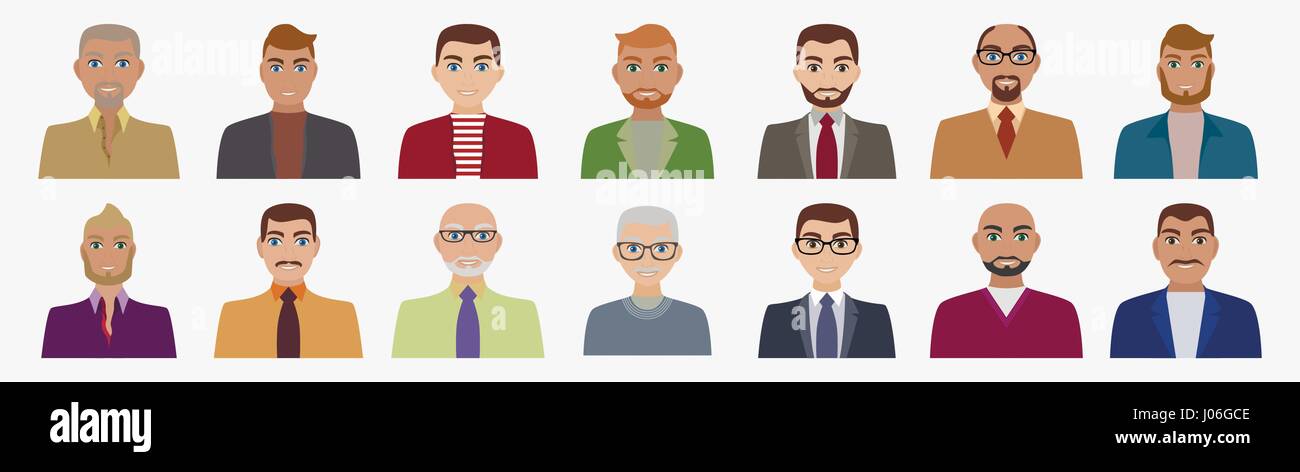 Flat vector characters Stock Vector Image & Art - Alamy
