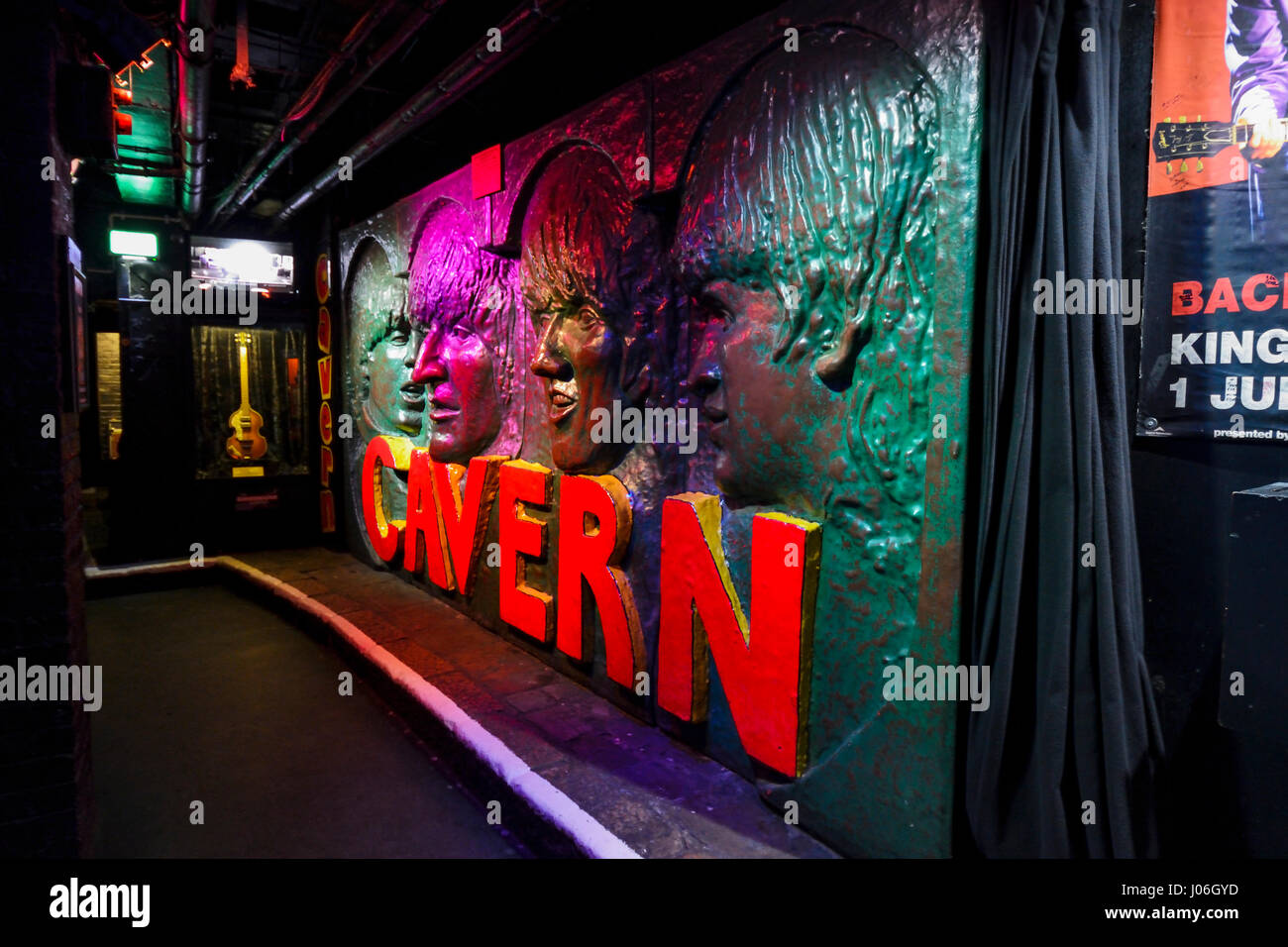 World famous The Cavern Club in Matthew Street where the Beatles played ...