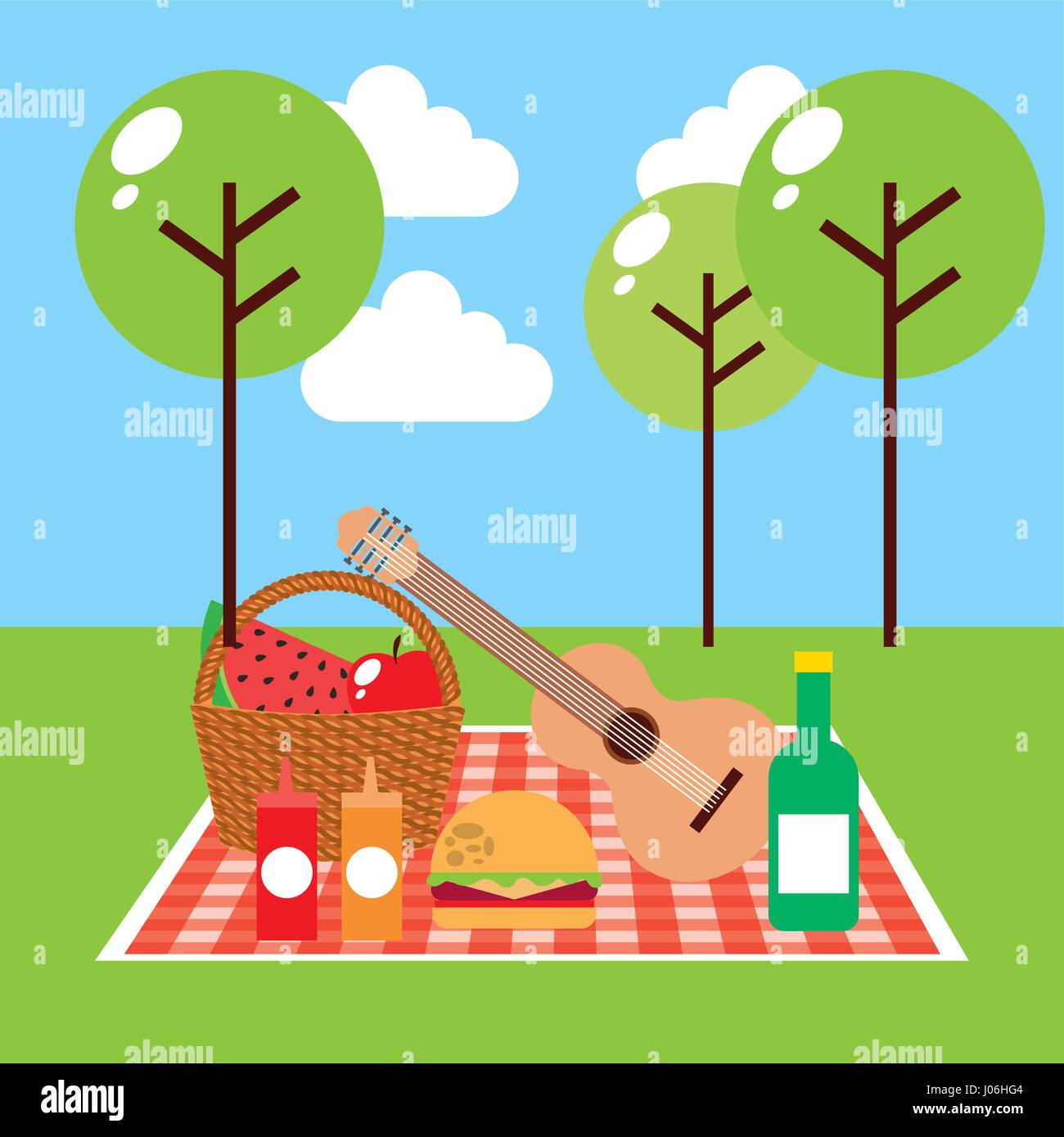 picnic concept design Stock Vector Image & Art - Alamy