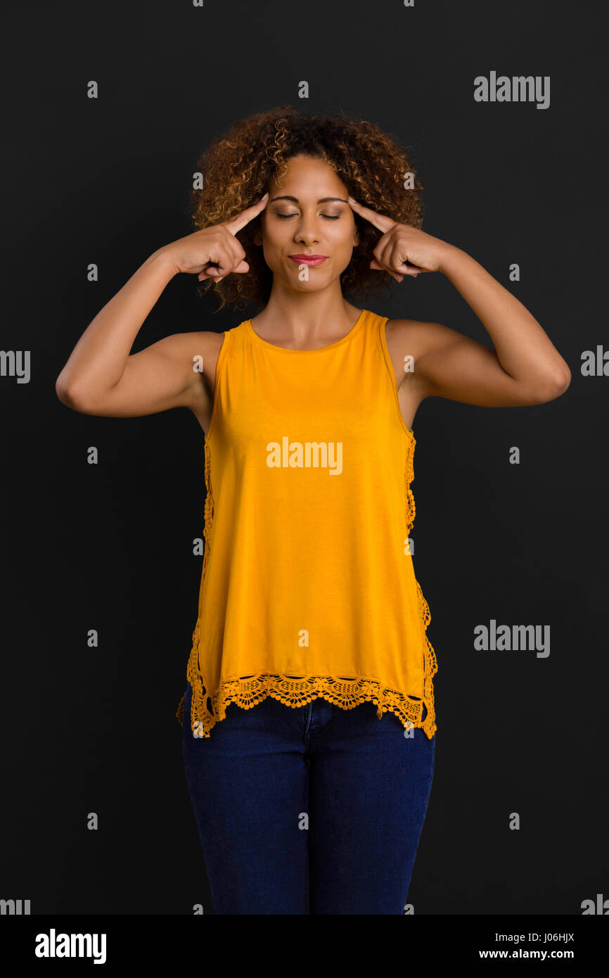 Focus expression hi-res stock photography and images - Alamy