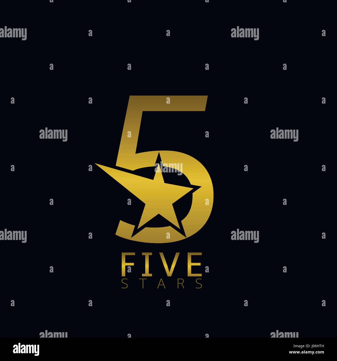 Five stars label Stock Vector Image & Art - Alamy