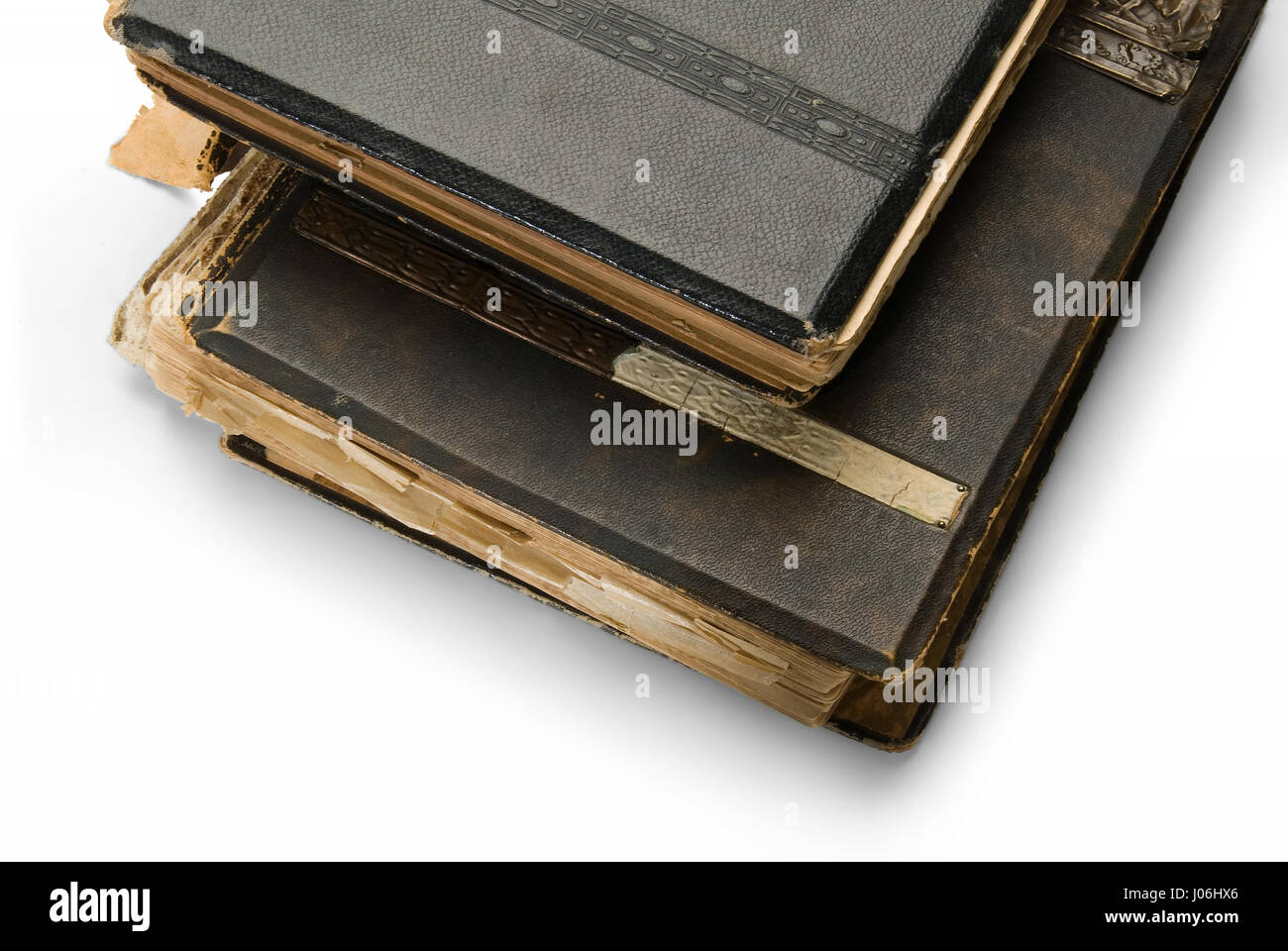 old book with an engraving, isolated on white background Stock Photo ...