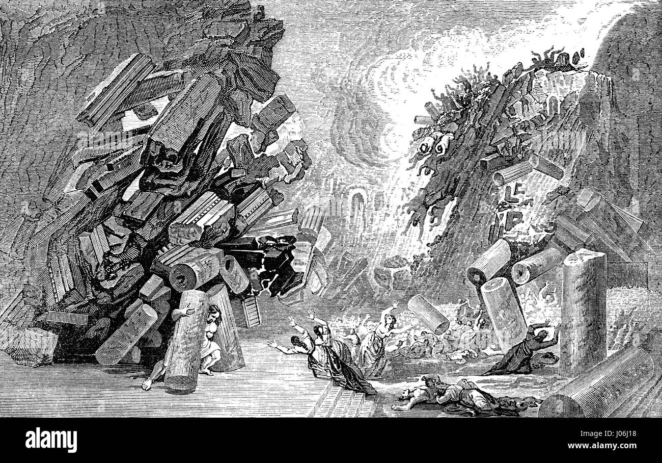 The Death of Samson, Book of Judges, Old Testament, Hebrew Tanakh Stock ...