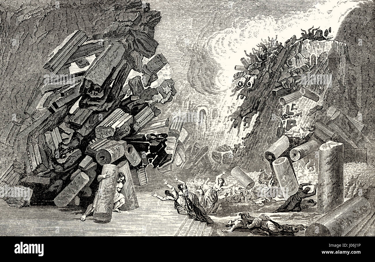 The Death of Samson, Book of Judges, Old Testament, Hebrew Tanakh Stock ...