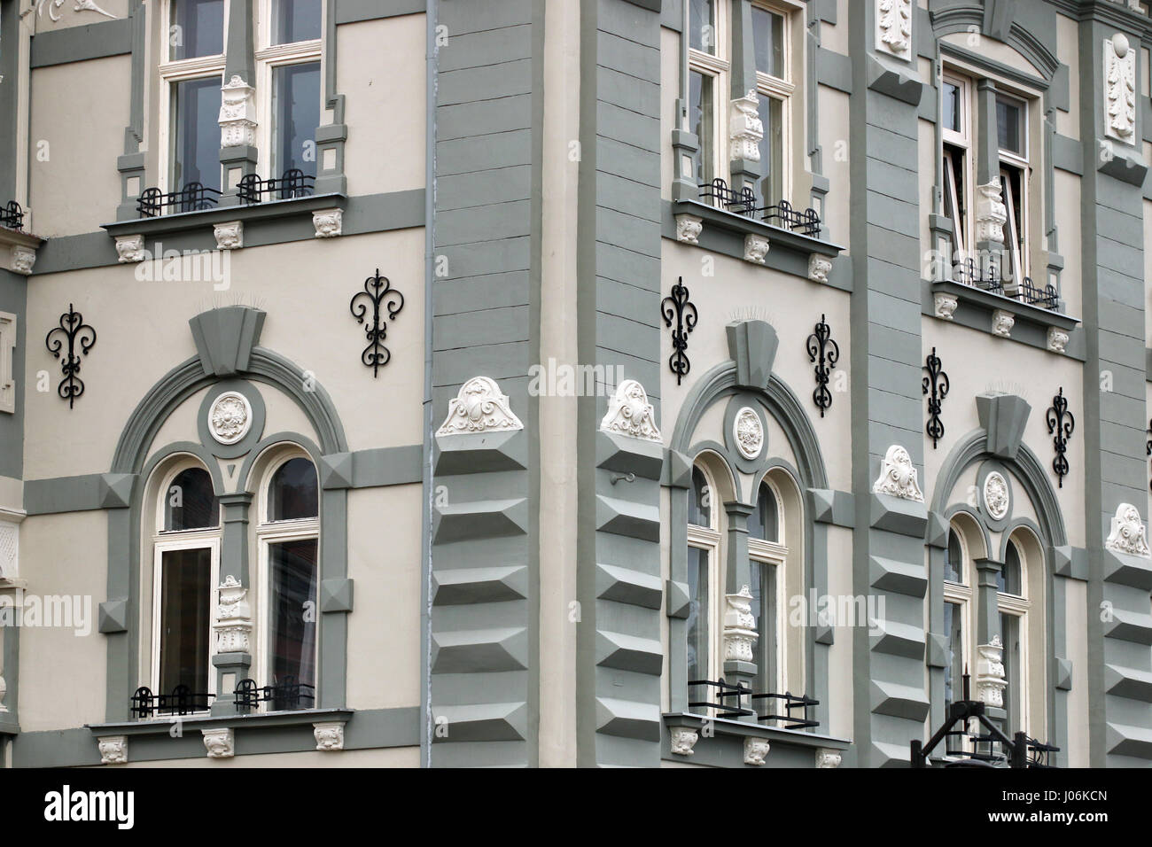 old building facade architecture background Stock Photo - Alamy