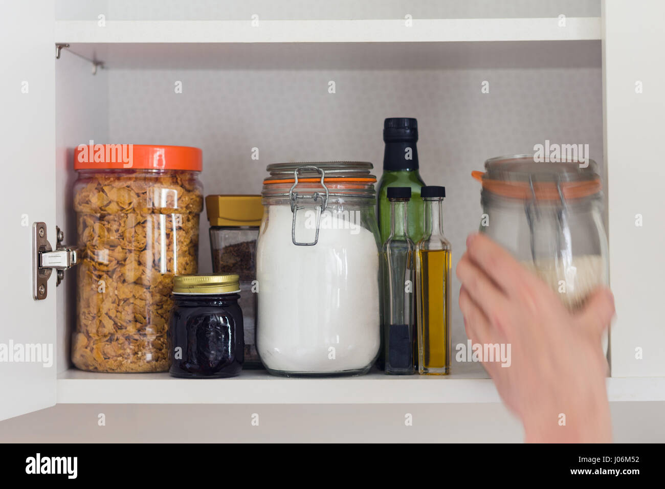 Empty kitchen pantry cabinet hi-res stock photography and images - Alamy