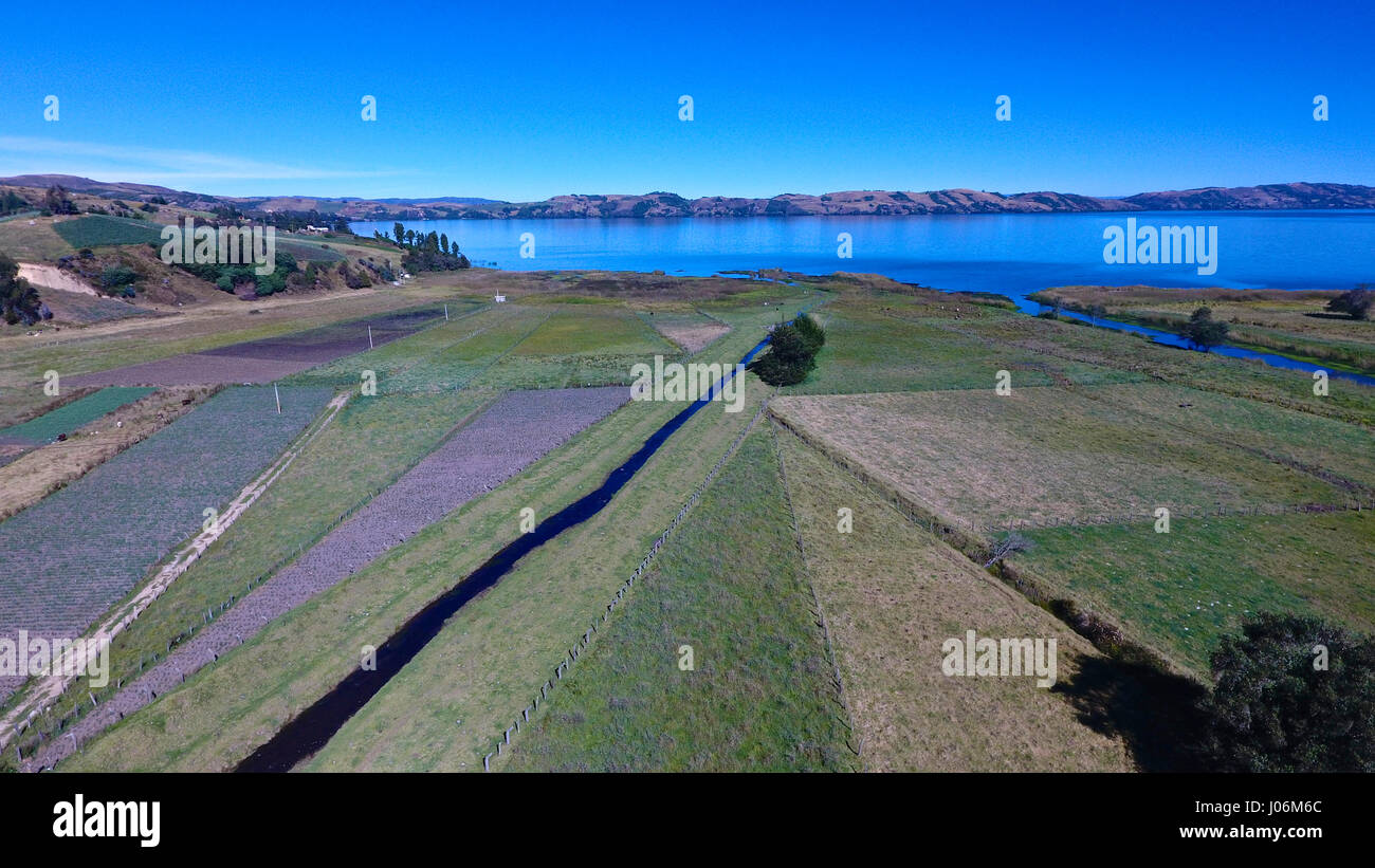 Lago de Tota, Colombia's largest alpine lake Stock Photo - Alamy