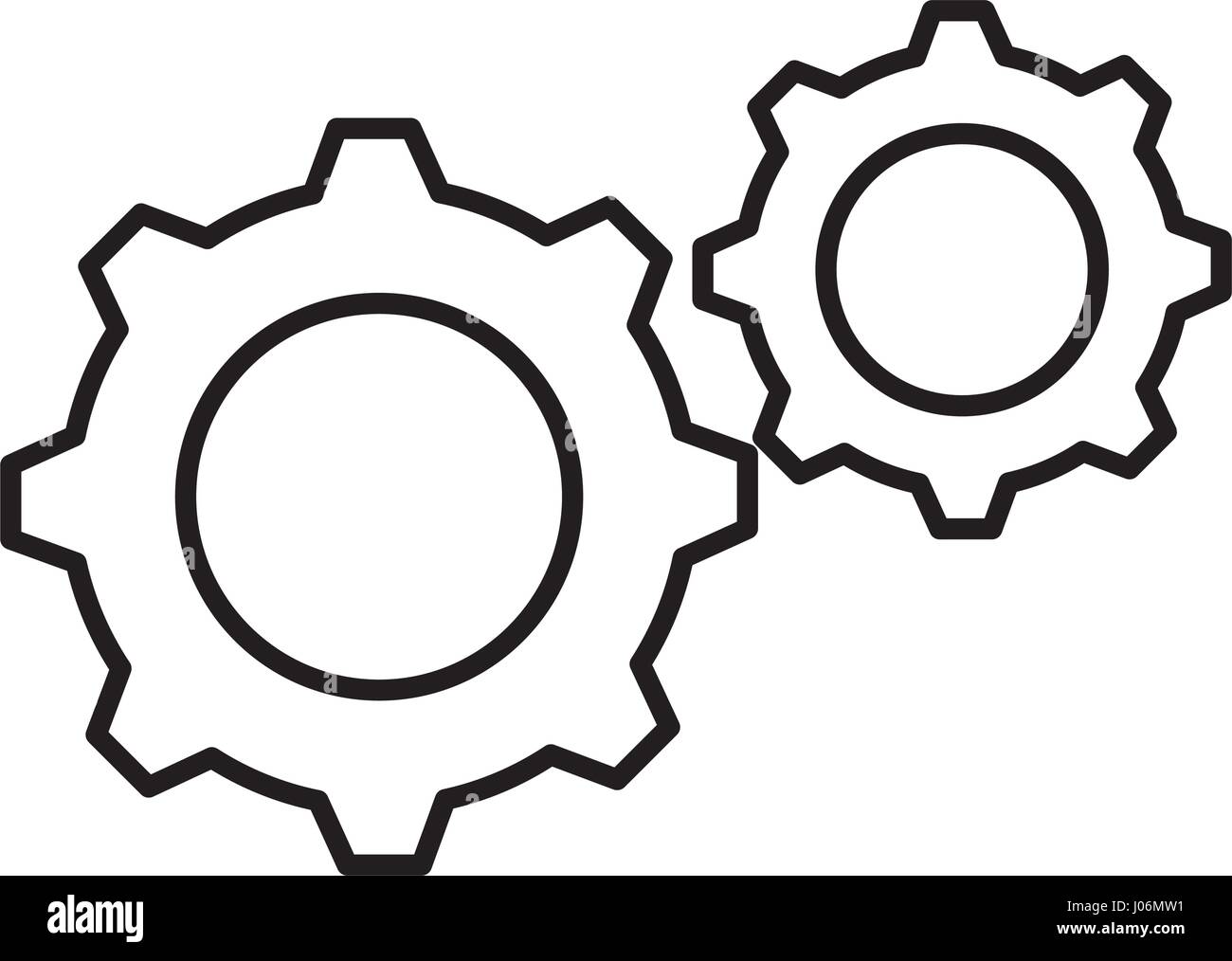 gear machine isolated icon Stock Vector Image & Art - Alamy