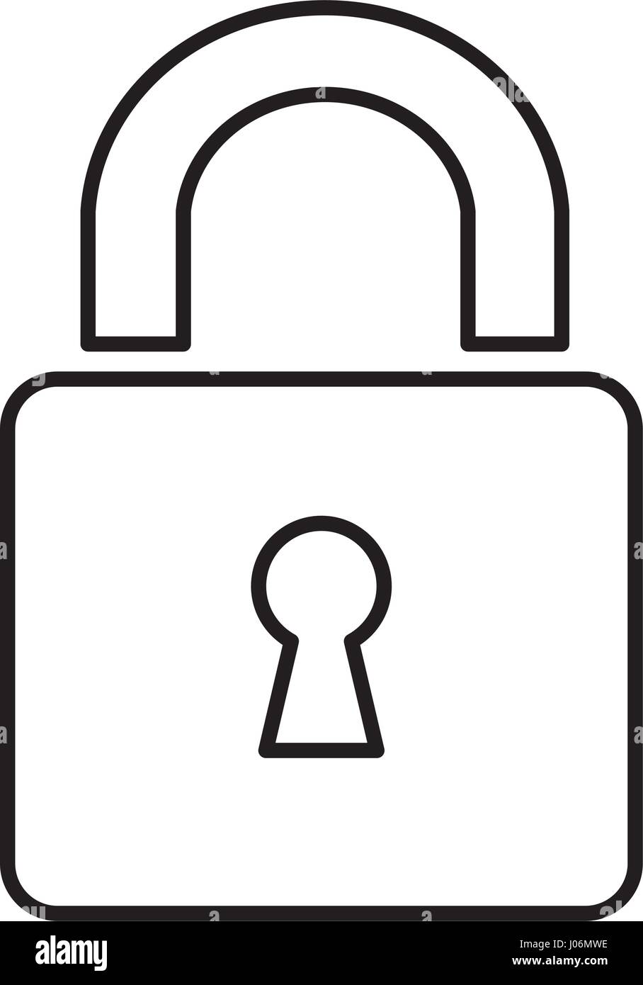 safe padlock isolated icon Stock Vector Image & Art - Alamy