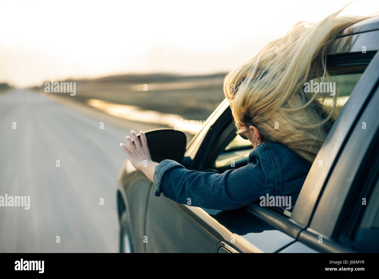 Woman Fast Driving Shift