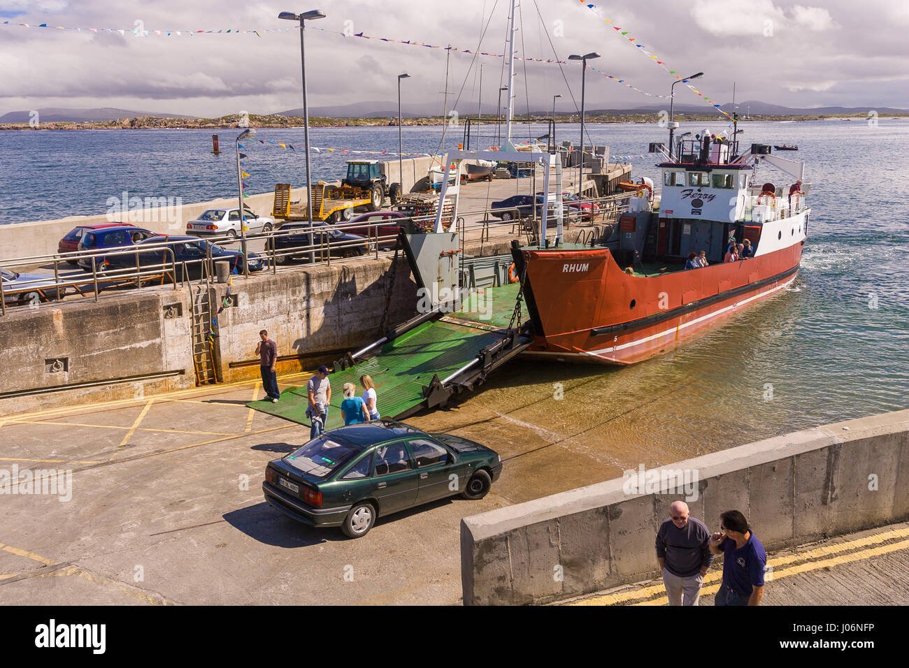 ARAN ISLAND, DONEGAL, IRELAND - Ferry terminal at Leabgarrow, on ...
