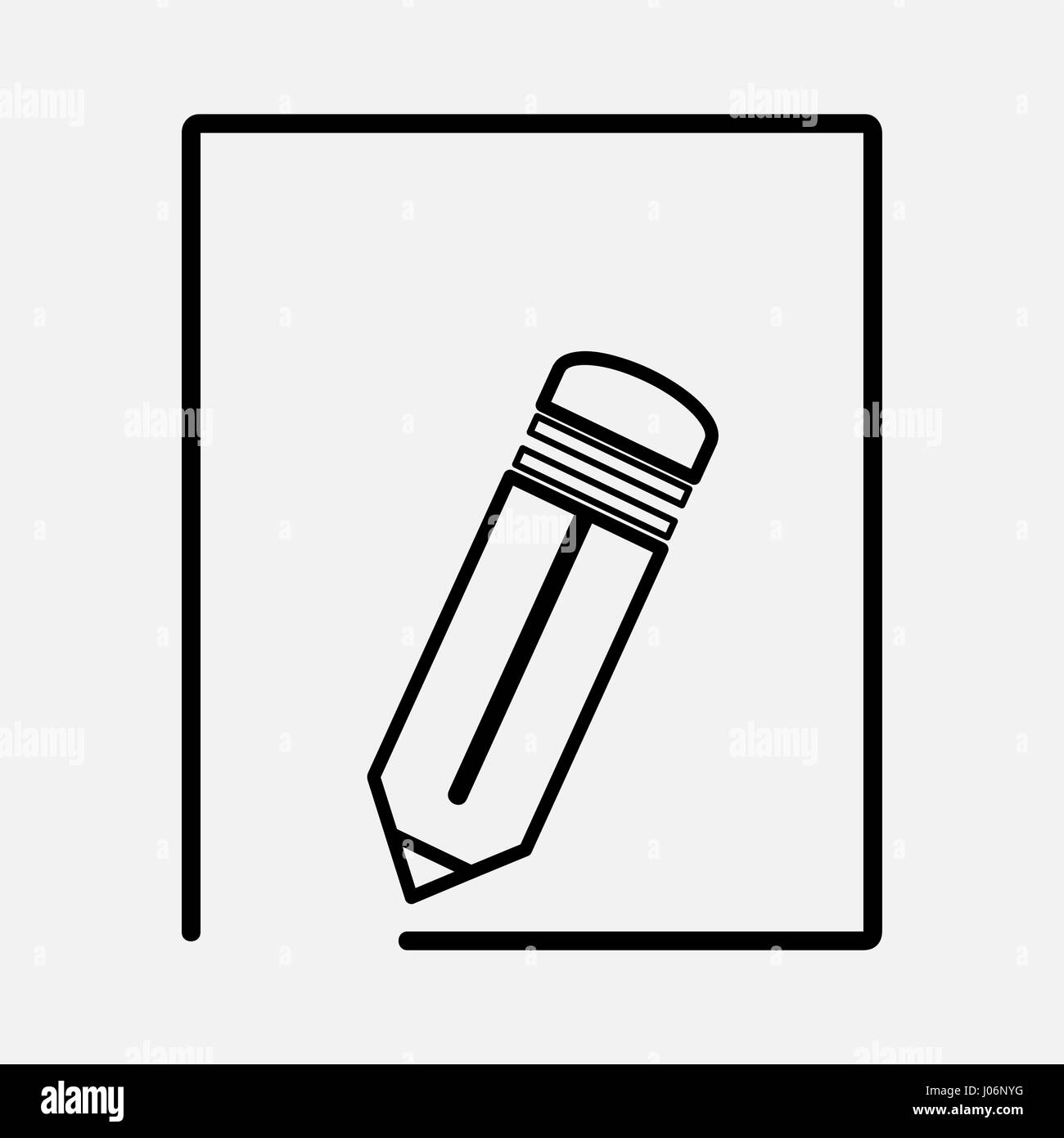 pencil web icon. Fully editable vector image Stock Vector Image & Art ...