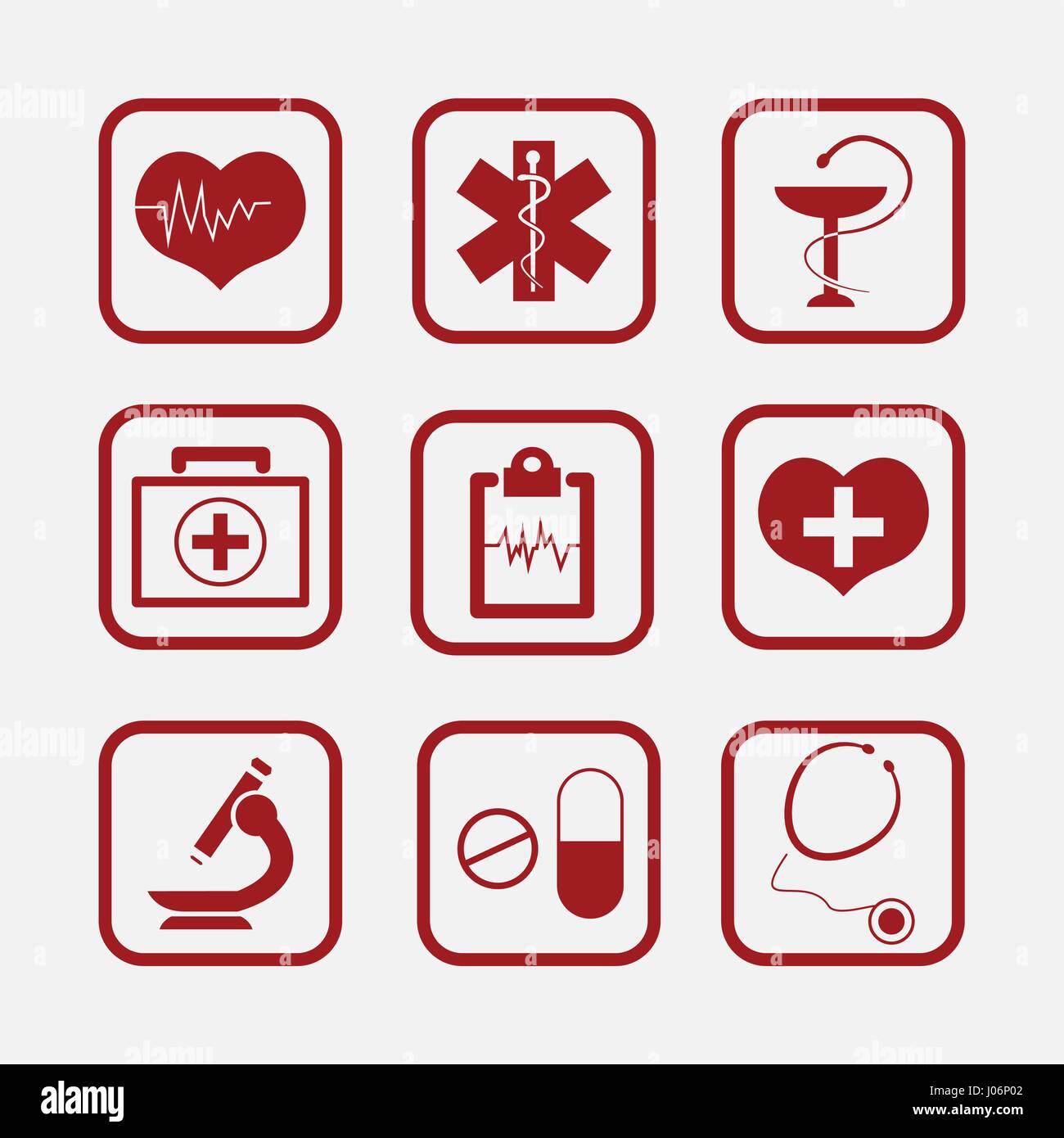 Medical symbol icons. Fully editable vector image Stock Vector Image ...