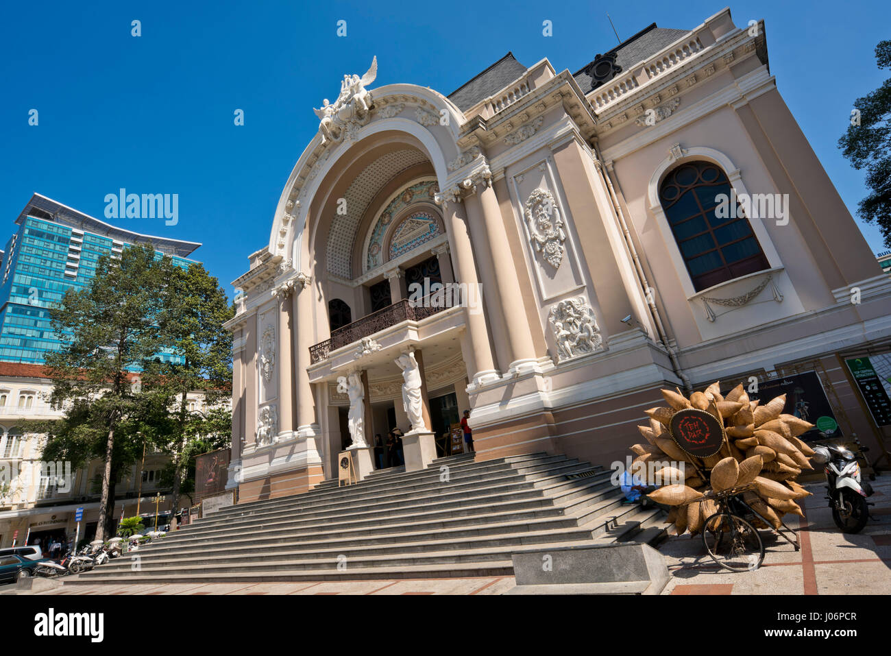 Horizontal view of the Saigon Opera House in Ho Chi Minh City, HCMC ...