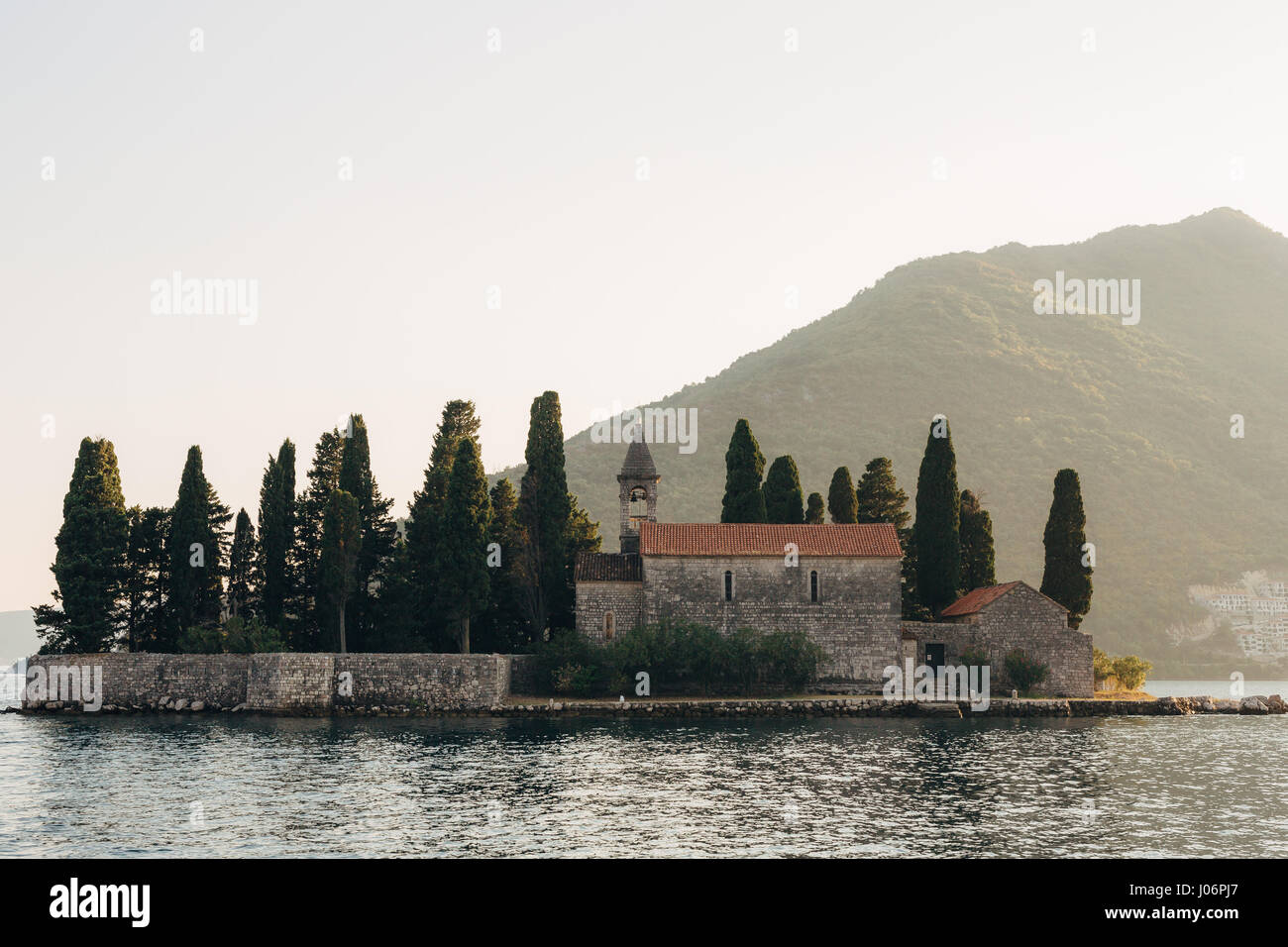 The island of Gospa od Skrpela, Kotor Bay, Montenegro Stock Photo - Alamy