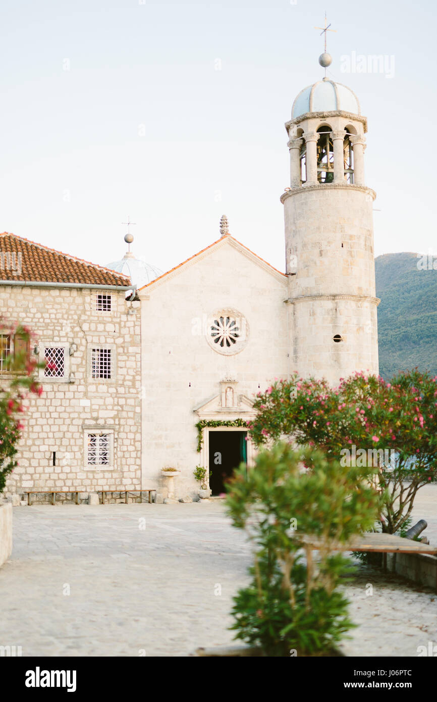 The island of Gospa od Skrpela, Kotor Bay, Montenegro Stock Photo - Alamy