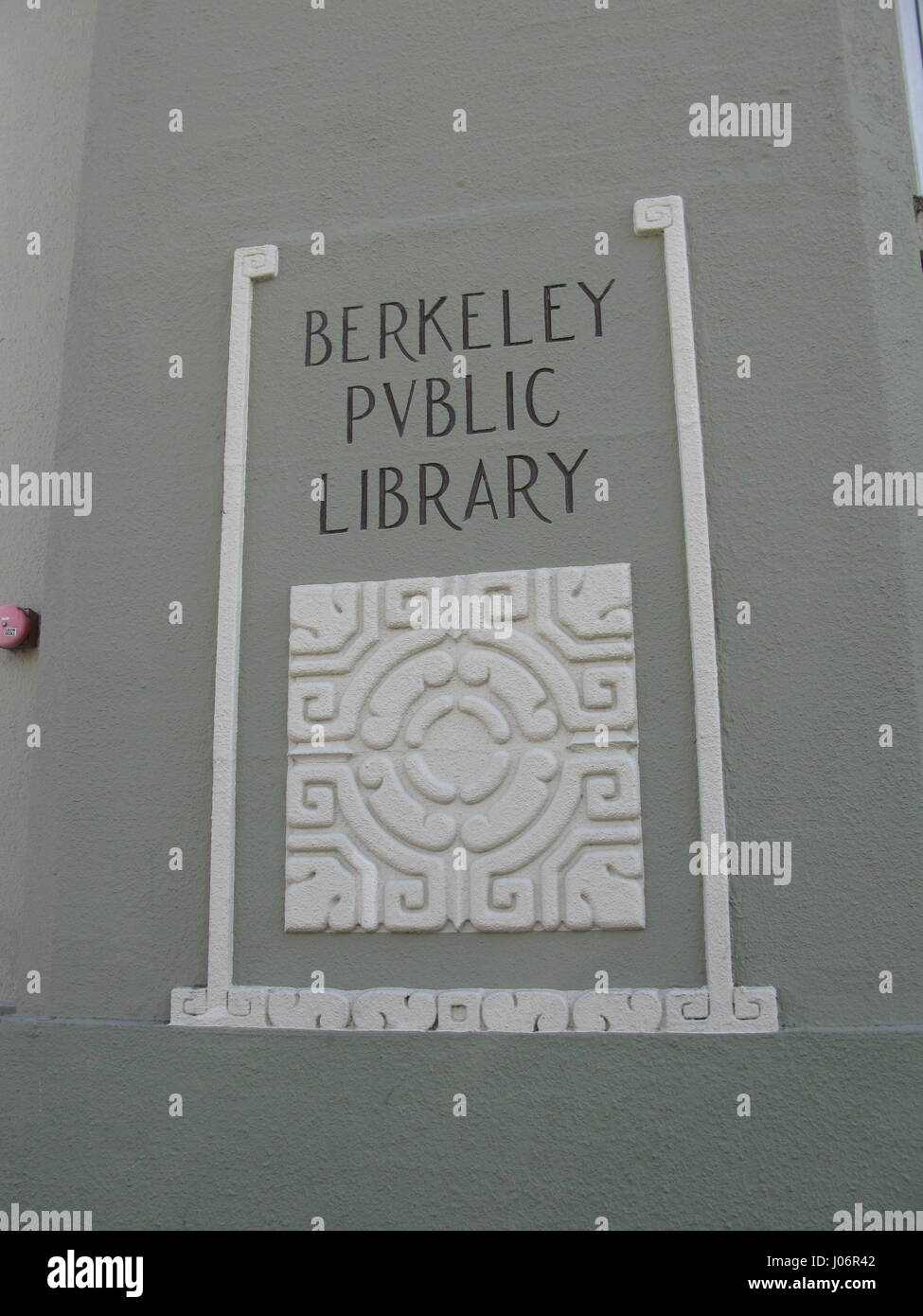 Sign, Berkeley Public Library, California Stock Photo - Alamy